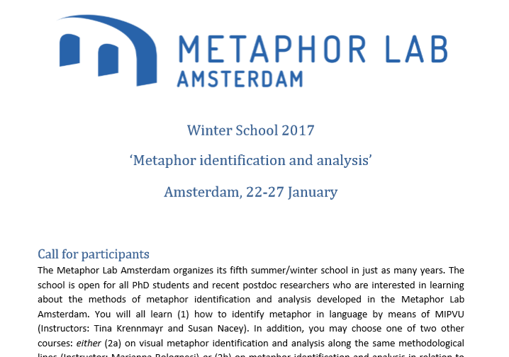 Current research | Metaphor Lab Amsterdam